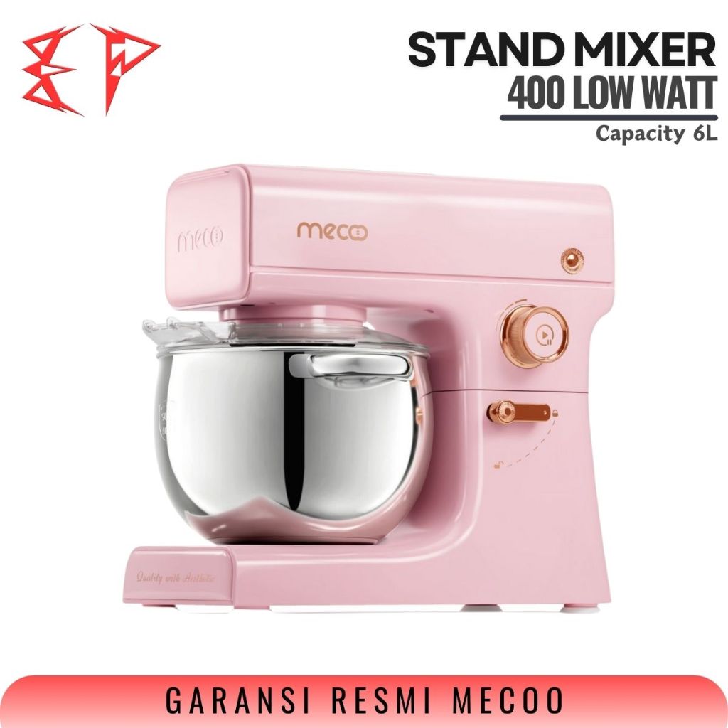 Jual Mecoo Aesthetic Premium Stand Mixer 6 Liter Silent Motor Ultra ...