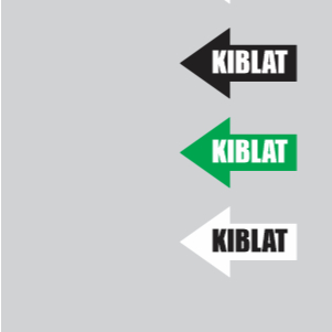 Jual stiker arah kiblat kiri | Shopee Indonesia
