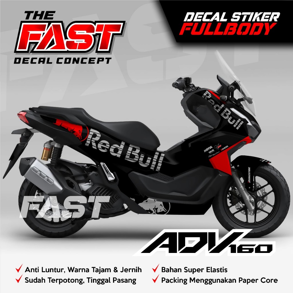 Jual BISA COD Stiker Decal ADV 160 Dekal Stiker Adv 160 New Full Body ...
