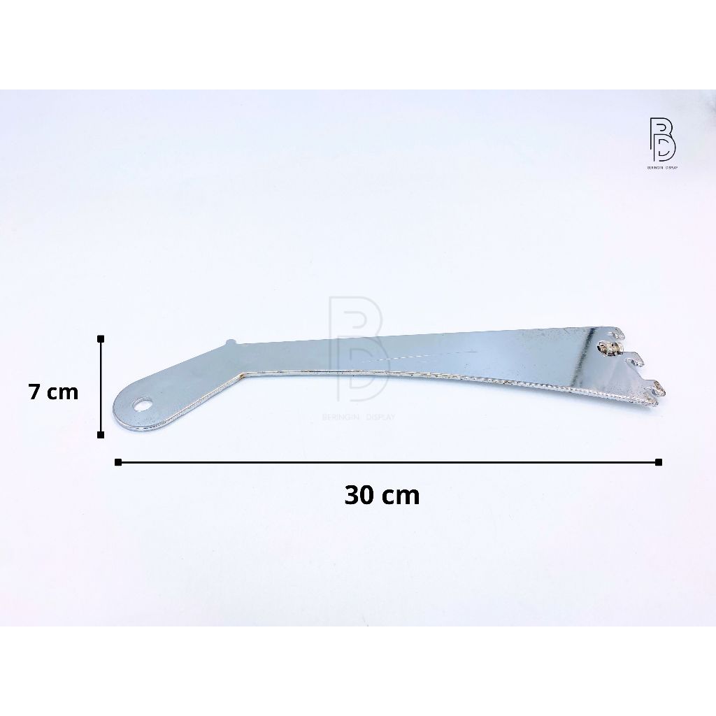 Jual Bracket Kaca Pistol Ukuran 30 cm x 7 cm Lubang Kecil | Shopee ...