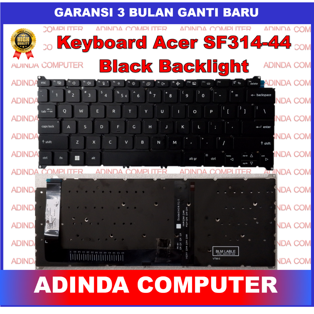Jual Keyboard Acer Swift 3 SF314-44 SF314-71 SF314-512 SF314-512T n21c2 ...