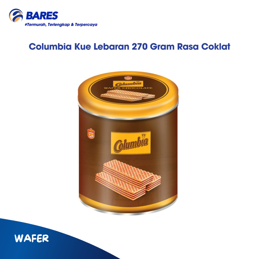 Jual Wafer Columbia Kaleng Coklat 270 Gram | Shopee Indonesia