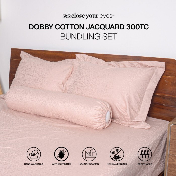 Jual Close Your Eyes - Sprei Motif Emboss Katun Dobby Jacquard 300TC ...