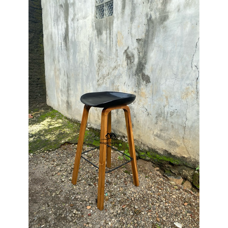 Jual Kursi bar stoll jok minimalis kekinian kayu jati aestetic modern ...