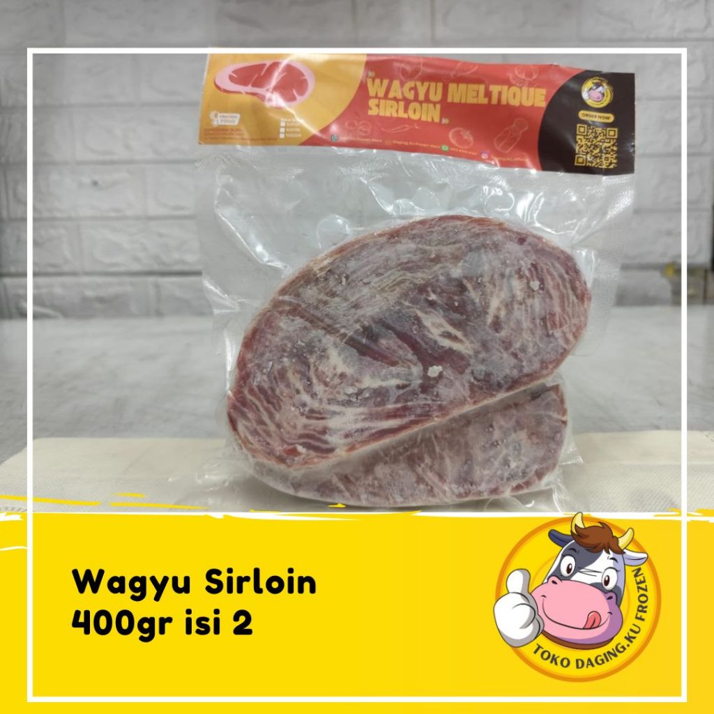 Jual Daging.ku Wagyu Sirloin Steak 1kg Frozen foods Beef Meltique ...