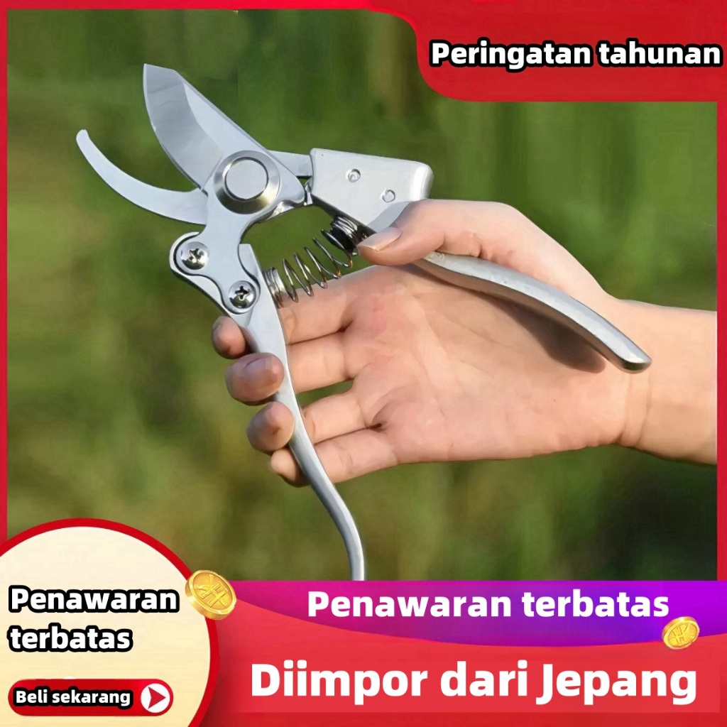 Jual Gunting Dahan Silver Gunting Kebun Gunting Kembang 8” Potong Ranting SK5 memotong cabang ...