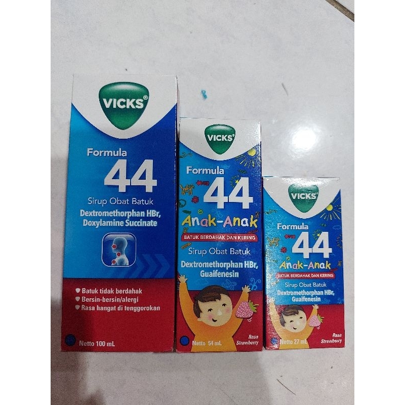 Jual Vicks Formula 44 sirup obat batuk dewasa anak vicks 44 dewasa anak ...