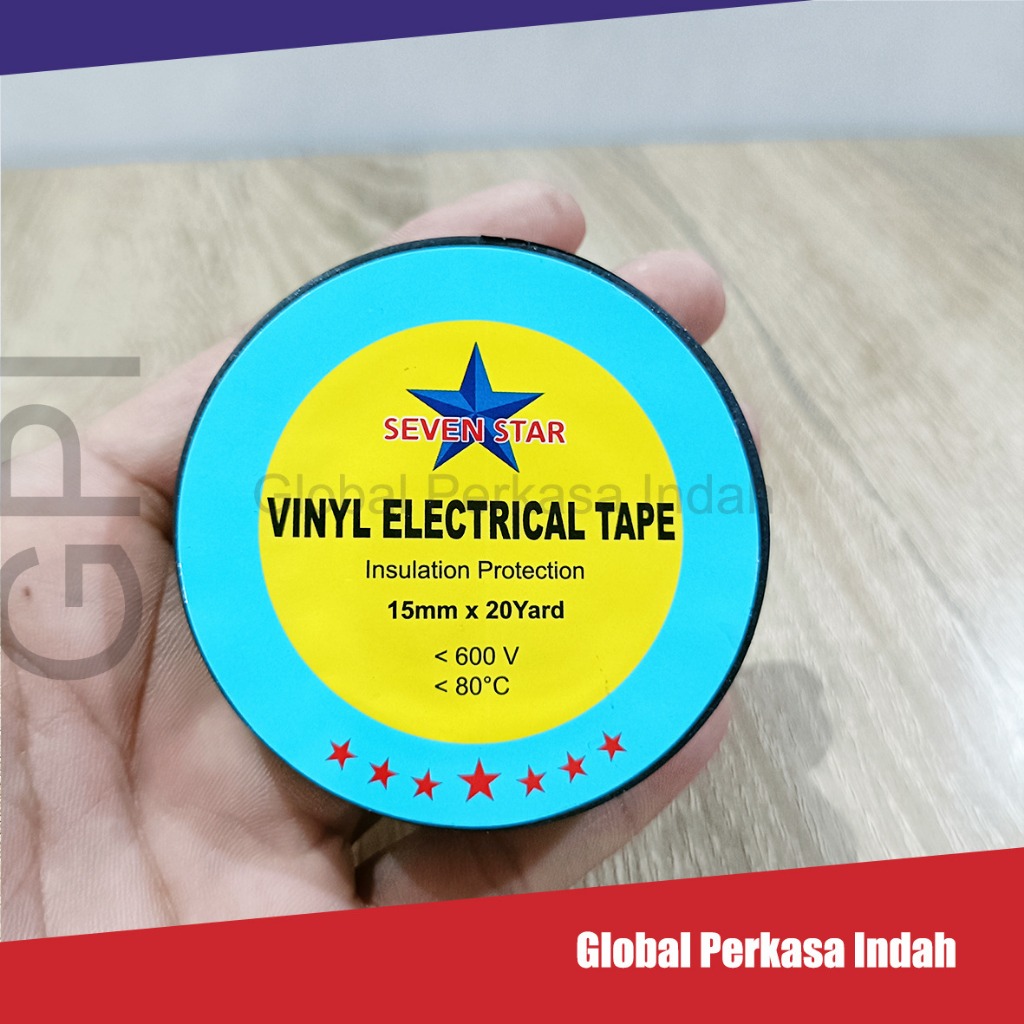 Jual Seven Star Lakban Isolasi Listrik 15mm 10m PVC Vinyl Electrical ...