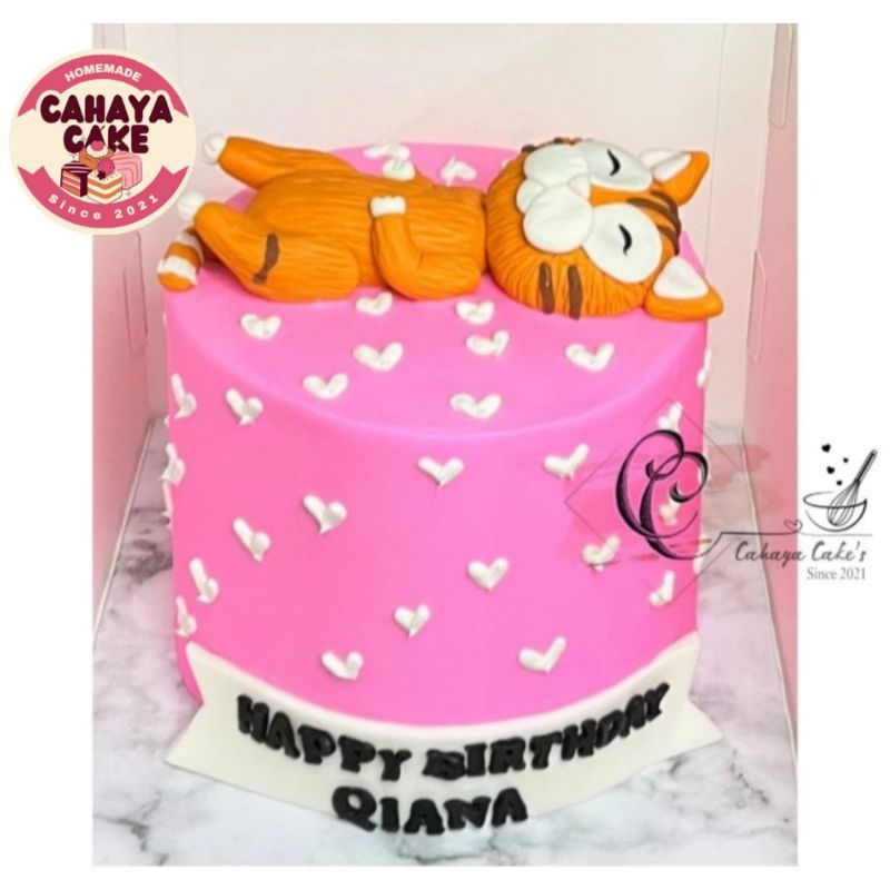Jual Kue Ulang Tahun Karakter Kucing / Kitty Cake / Cat Cake Custom ...