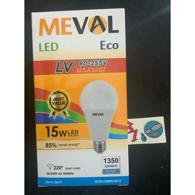 Jual lampu led meval eco 15w 15 watt putih | Shopee Indonesia