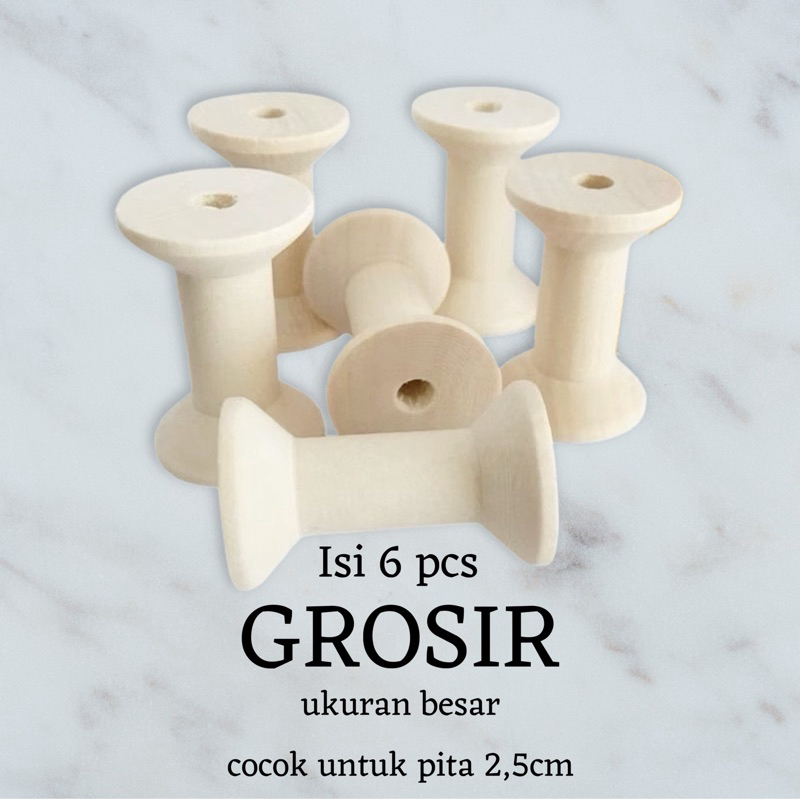 Jual Spool Pita Spul Pita Bobbin Bobbins Spul Kayu Gulungan Benang ...