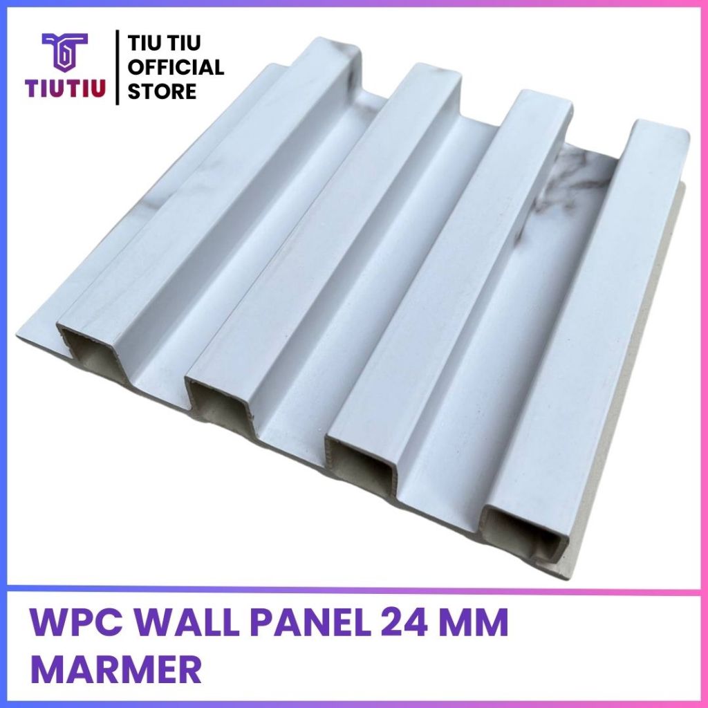 Jual WPC Wall Panel Marmer 3 Meter 300cm x 2.4cm | Wallpanel Pvc ...