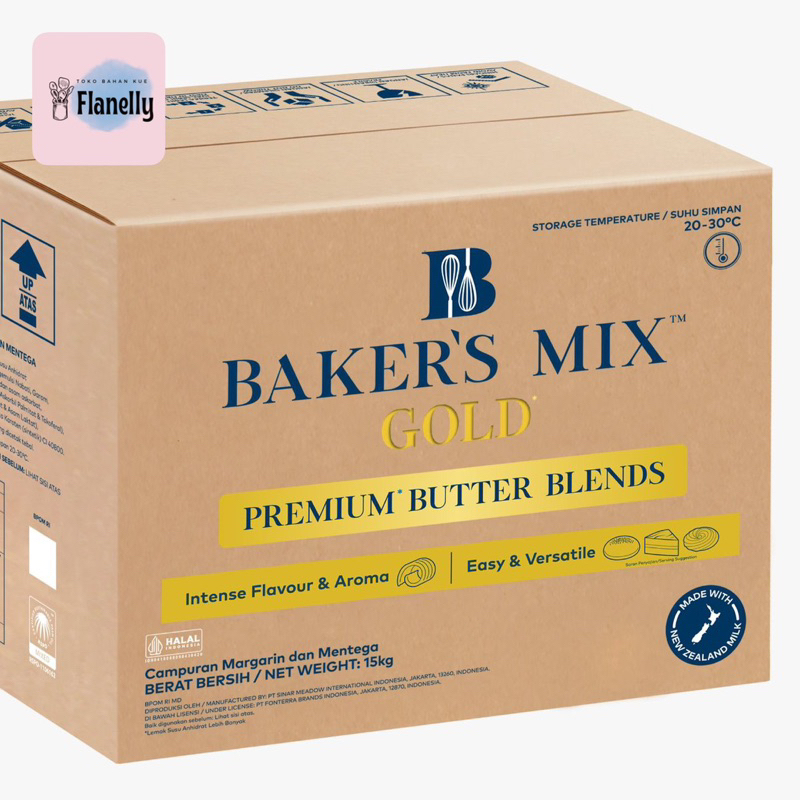 Jual 250GR Butter Anchor Bakers Mix GOLD Repack | Shopee Indonesia