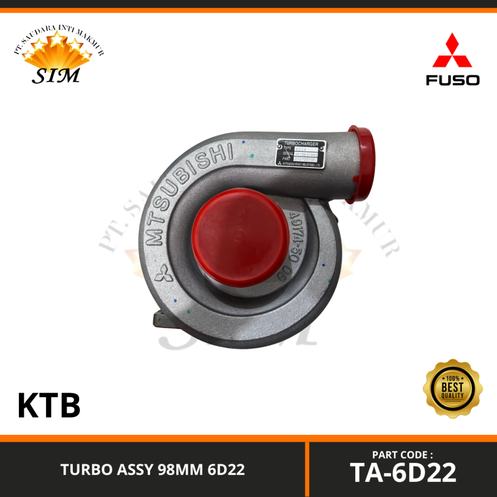 Jual Turbo Assy 98mm Mitsubishi Fuso6D22 - TA-6D22 | Shopee Indonesia