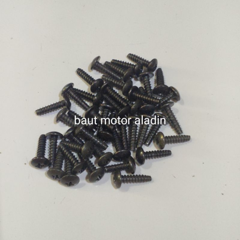 Jual Baut Body Cacing Vario Beat Ulir 4x16 Hitam (10 pcs) | Shopee ...