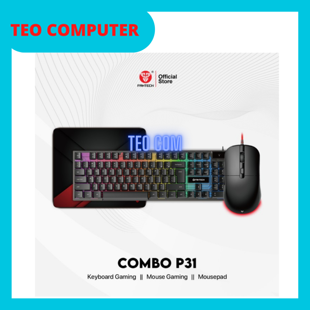 Jual FANTECH 3 IN 1 COMBO P31 GAMING KEYBOARD MOUSE MOUSEPAD | Shopee Indonesia