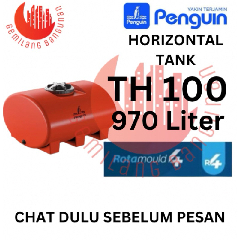 Jual Tangki Air Penguin / Toren Air Penguin TH 100 ( 970 Liter )- Tipe ...