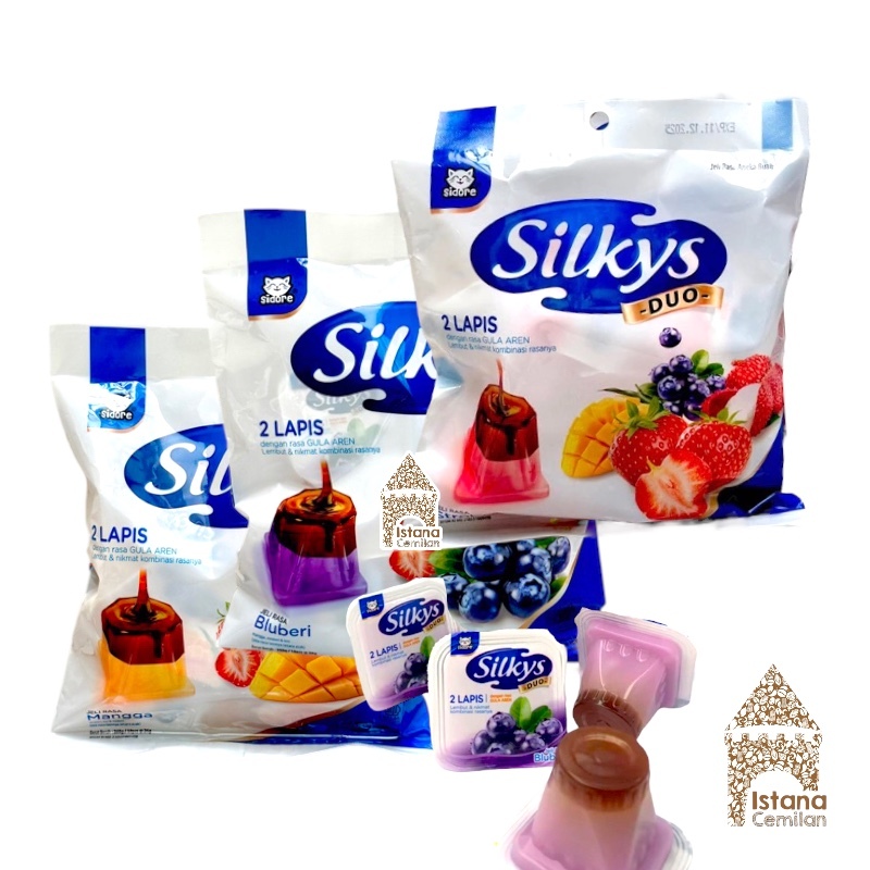 Jual SILKYS Duo 2 Pudding 2 Lapis Gula Aren & Buah (isi 10 pcs ...