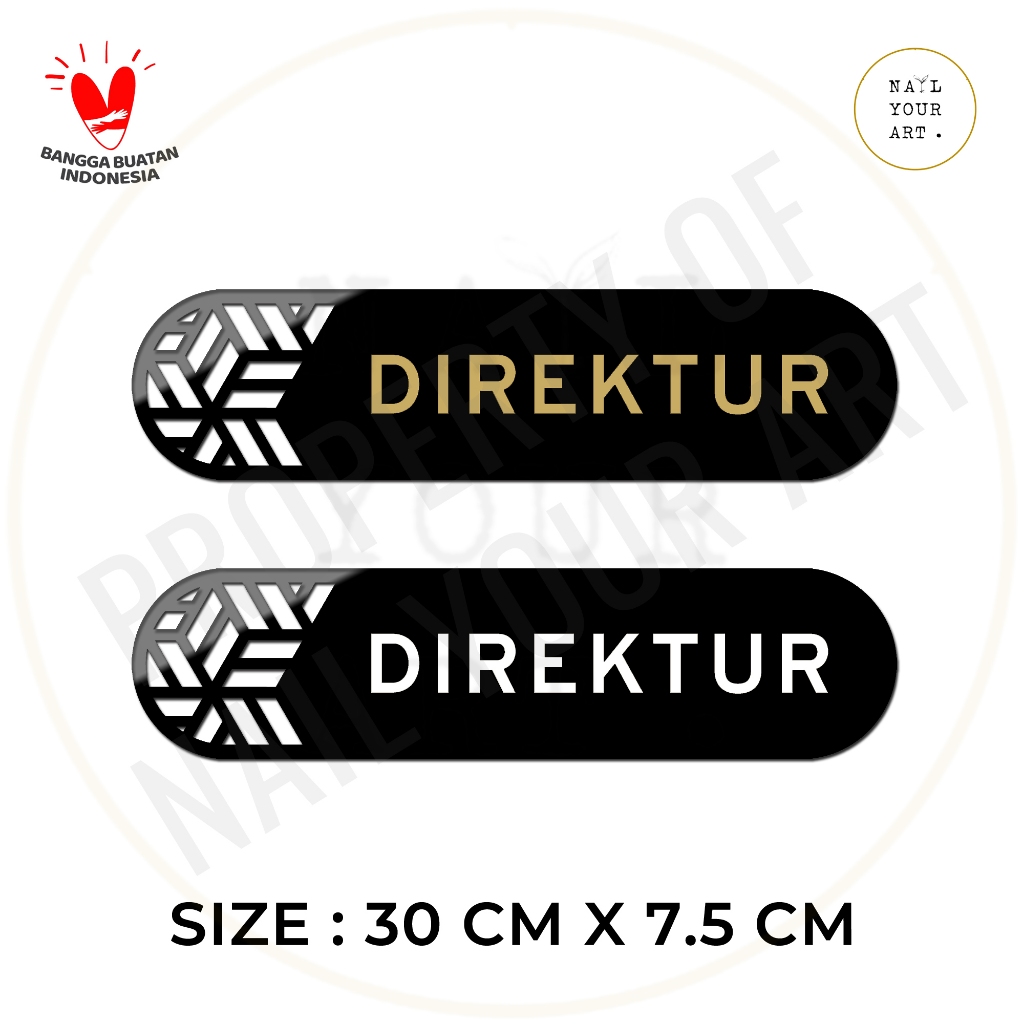 Jual SIGN RUANG DIREKTUR DIAMOND - Nail Your Art - Papan Nama Ruangan ...