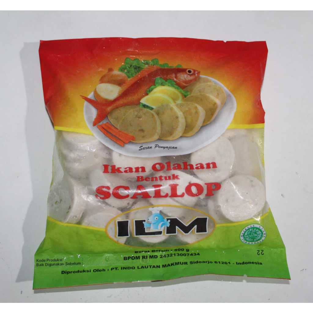 Jual ILM scalop premium/ Olahan Ikan Bentuk scallop 500 gram | Shopee ...