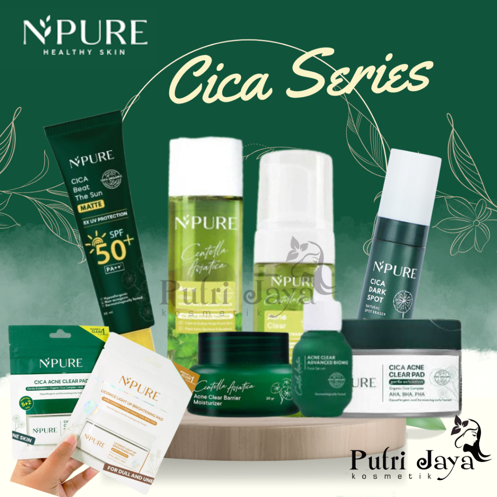 Jual N'PURE CICA SERIES | ACNE CARE SKINCARE KIT | Shopee Indonesia
