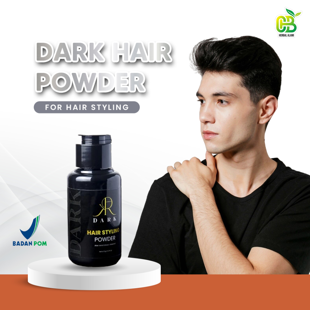 Jual DARK Hair Powder Bubuk Styling Rambut Pria Original | Shopee Indonesia