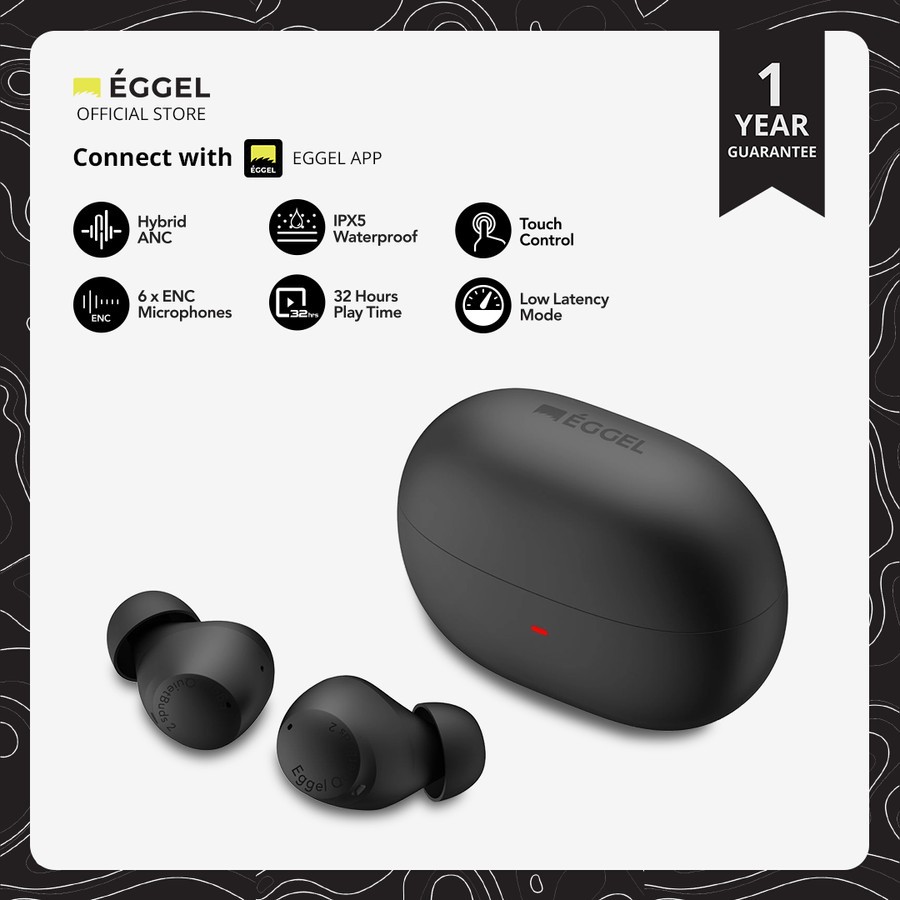 Jual Eggel QuietBuds 2 Hybrid ANC + ENC TWS Bluetooth Earphone | Shopee ...