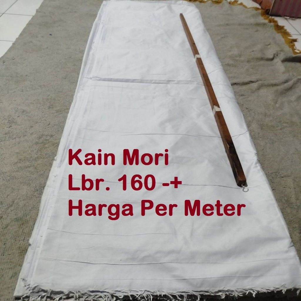 Jual Kain Mori Lebar 160 Cm (1.6 M) Harga Permeter Kain Kafan Harga per ...