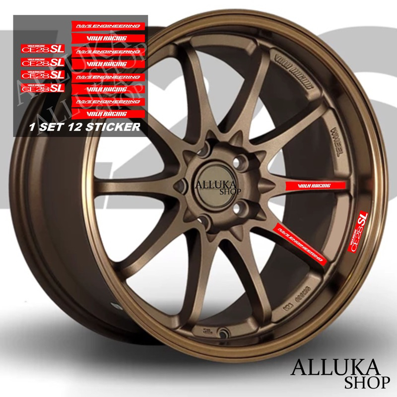 Jual sticker velg mobil. sticker velg ce28 sl | Shopee Indonesia