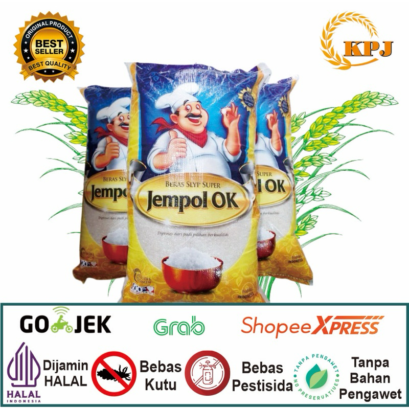 Jual beras cap jempol ok 5kg 10kg 20kg | Shopee Indonesia