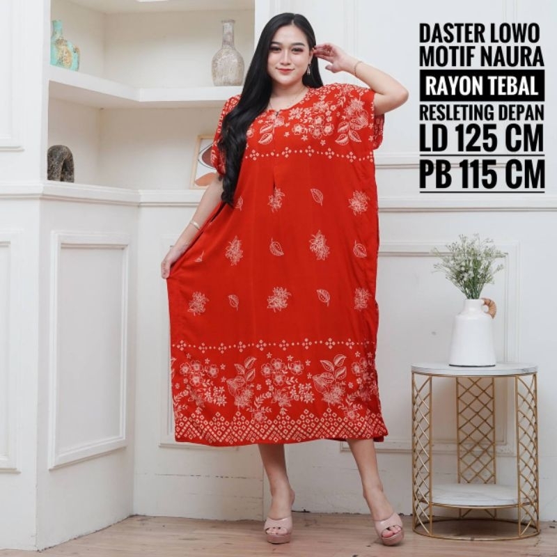 Jual Daster Lowo Motif Naura Bahan Rayon Tebal Resleting Depan Terbaru ...