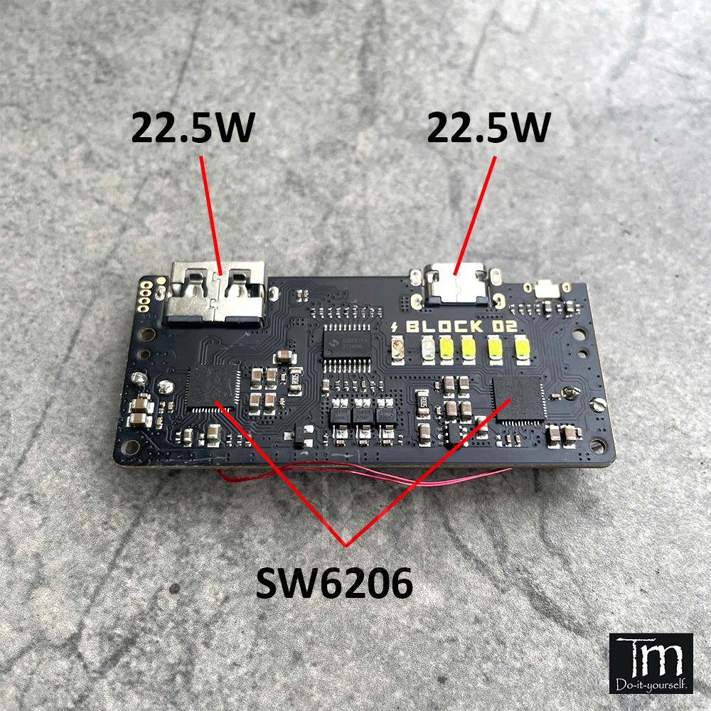 Jual Modul Pb Power Bank TEGIC BLOCK 02 double Chip IC PD3.0 22W QC3.0 ...