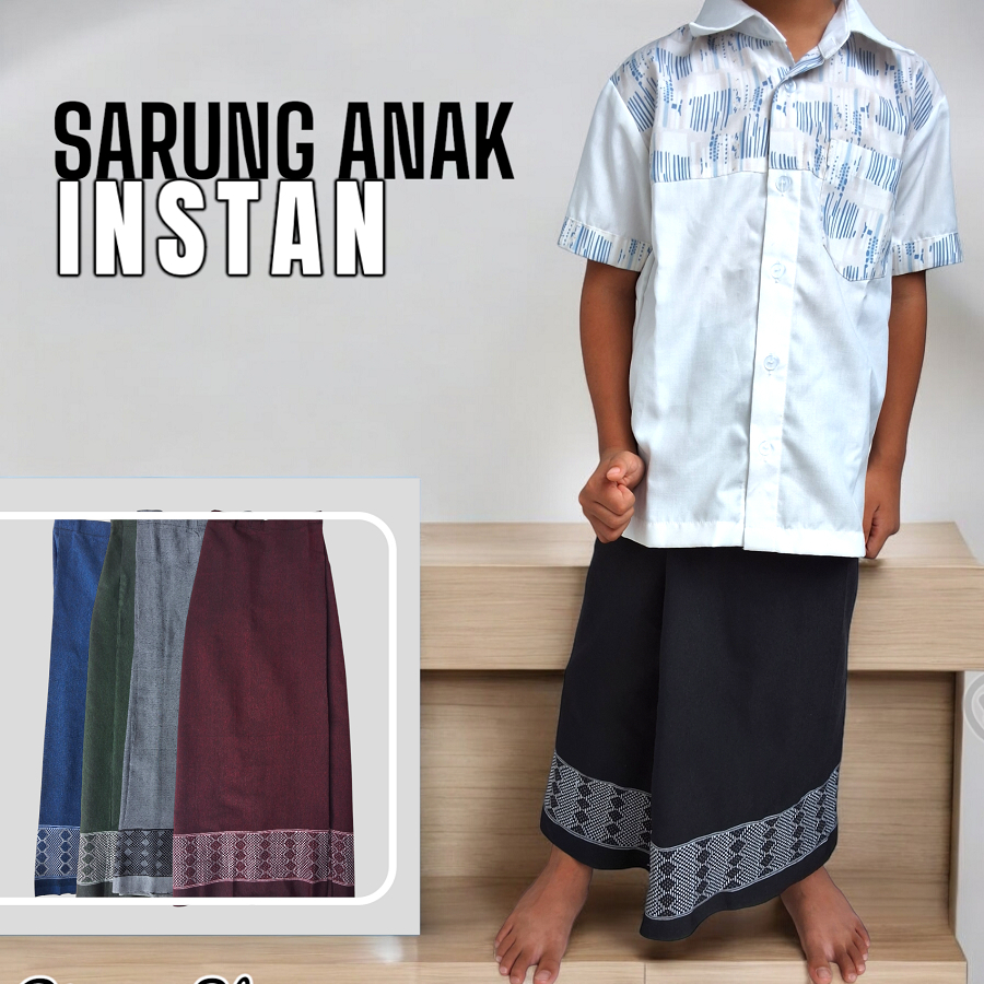 Jual Sarung Anak Sarung Instan Anak Model /Motif Songket/Sarung Rok ...