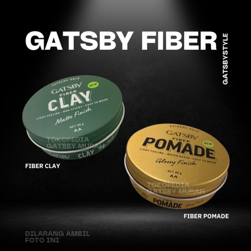 Jual GATSBY FIBER POMADE DAN CLAY 80GR WAX RAMBUT PRIA STYLING | Shopee ...