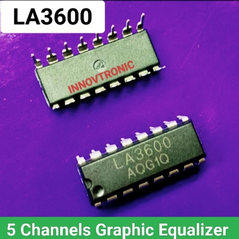 Jual IC LA3600 RRT DIP 16Pin 12V 5Ch Equalizer Tone Control | Shopee ...