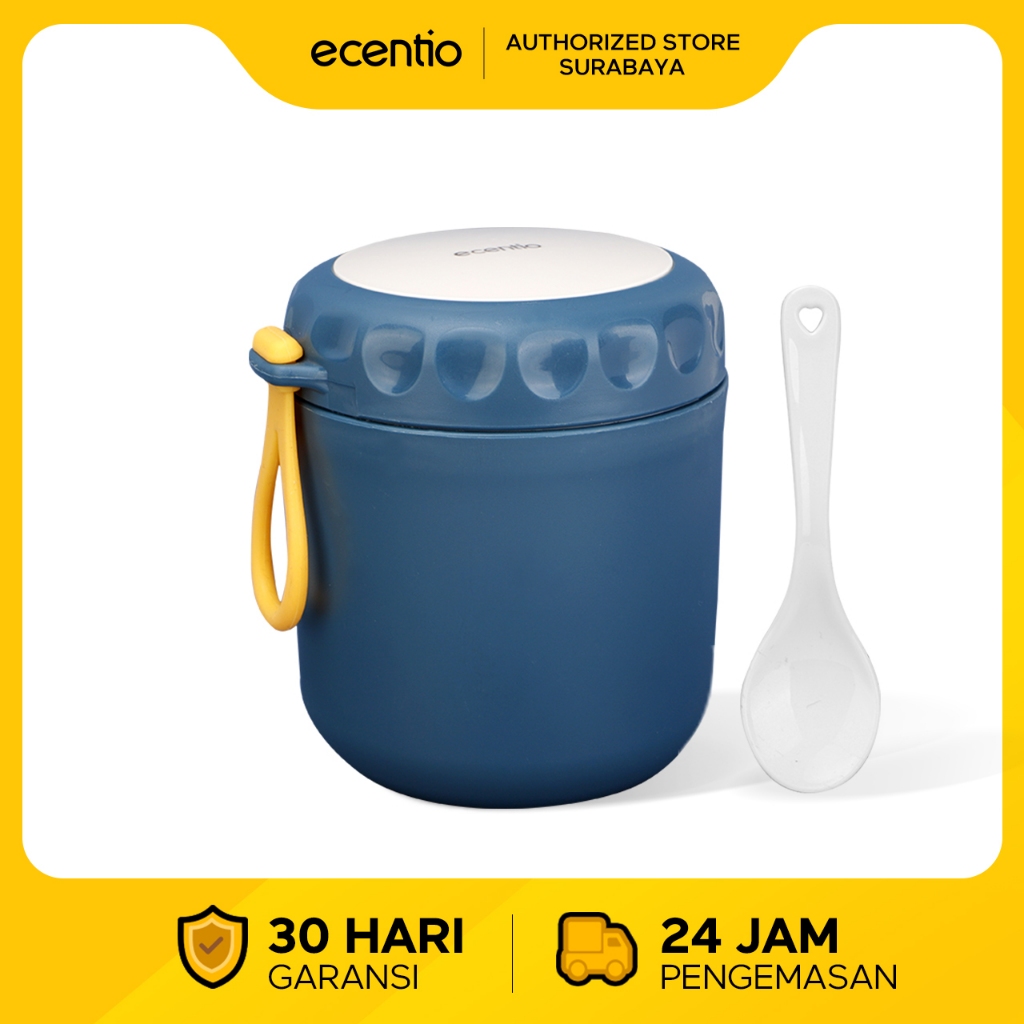 Jual [ecentio surabaya] 450/400ml Mangkok sup Free Sendok Cangkir sup ...