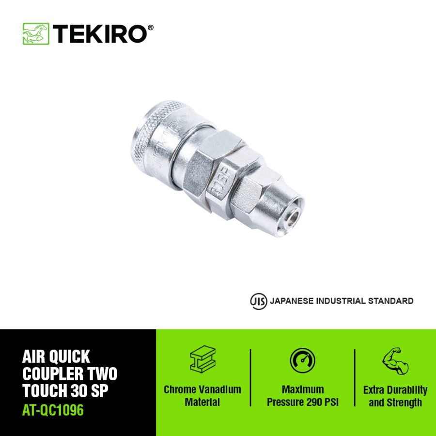 Jual [SP30 Two Touch] Air Quick Coupler TEKIRO AT-QC1096 Nepel Kopler ...