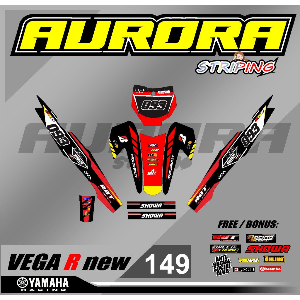 Jual (COD) Terbaru RBT VEGA R NEW RBT BEBEK MODIF SUPERMOTO YZ CRF KLX ...