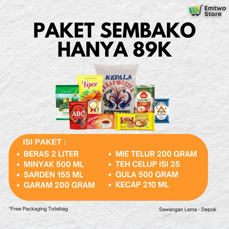 Jual Paket Sembako Premium - Packing Dus | Shopee Indonesia