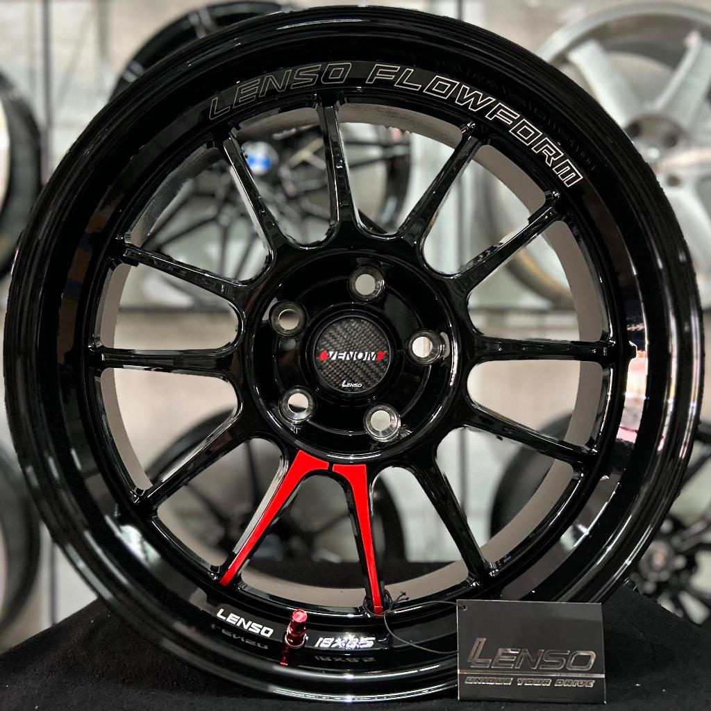 Jual VELG MOBIL RING 18 - VELG VE LENSO VENOM 5 R18X8,5 PCD 5X114.3 ET 35 WARNA BLACK LASER TEXT ...