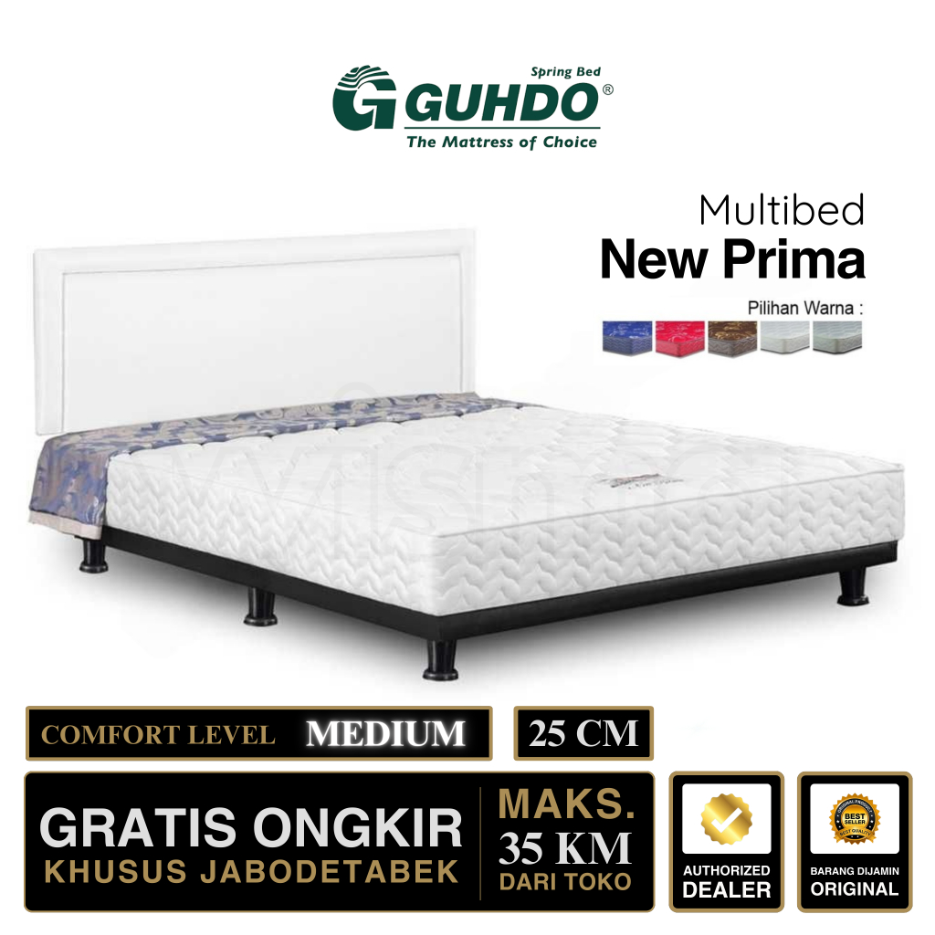 Jual Kasur Springbed Guhdo Multibed New Prima Fullset / Tanpa Sandaran Kasur Divan Headboard ...