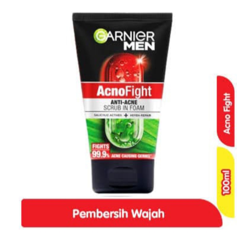 Jual GARNIER MEN ACNO FIGHT 100Ml /SABUN MUKA PRIA / Pembersih muka | Shopee Indonesia