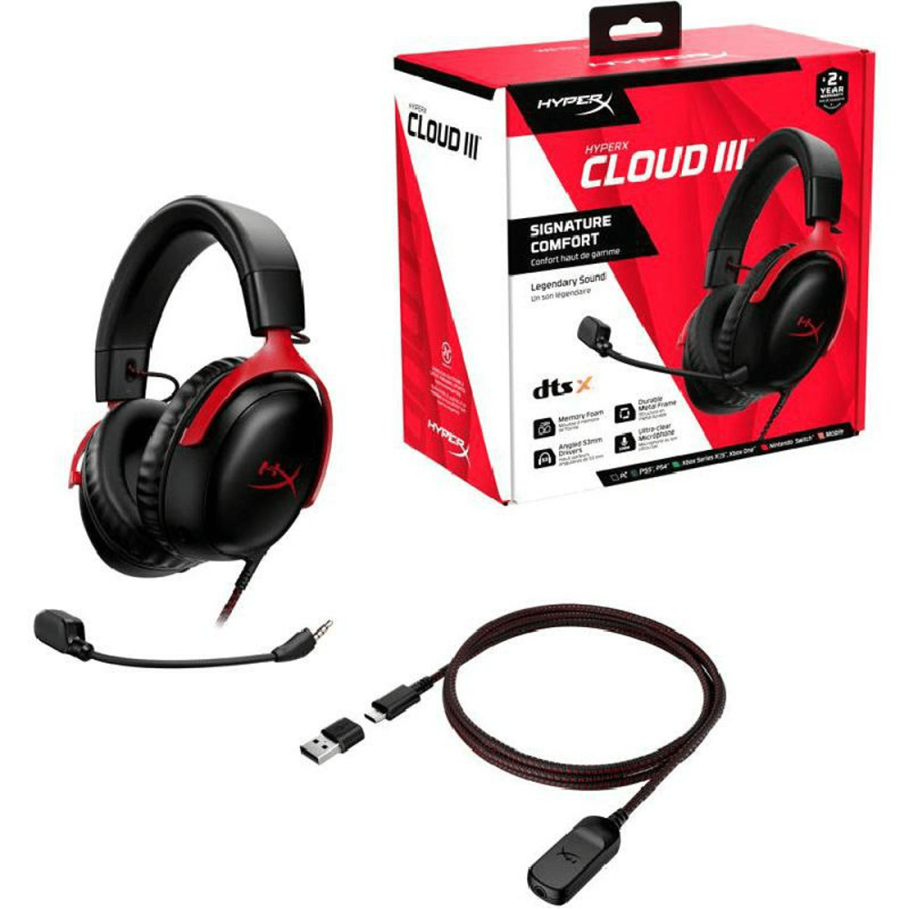 Jual HyperX Headset Gaming Cloud III Wired Noise Cancelling Spatial ...