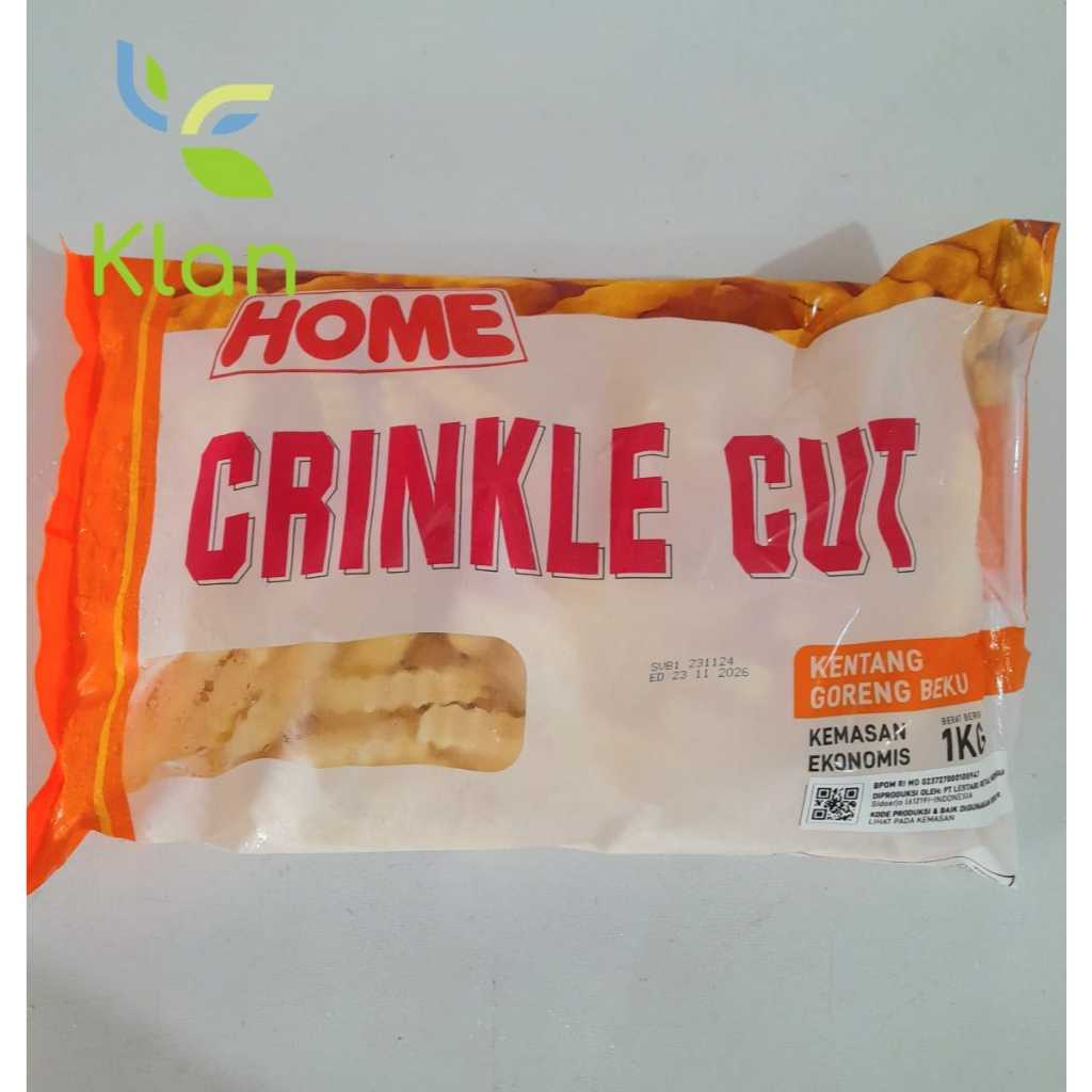 Jual HOME CRINKLE CUT / KENTANG GORENG KERITING / FRENCH FRIES KENTANG ...