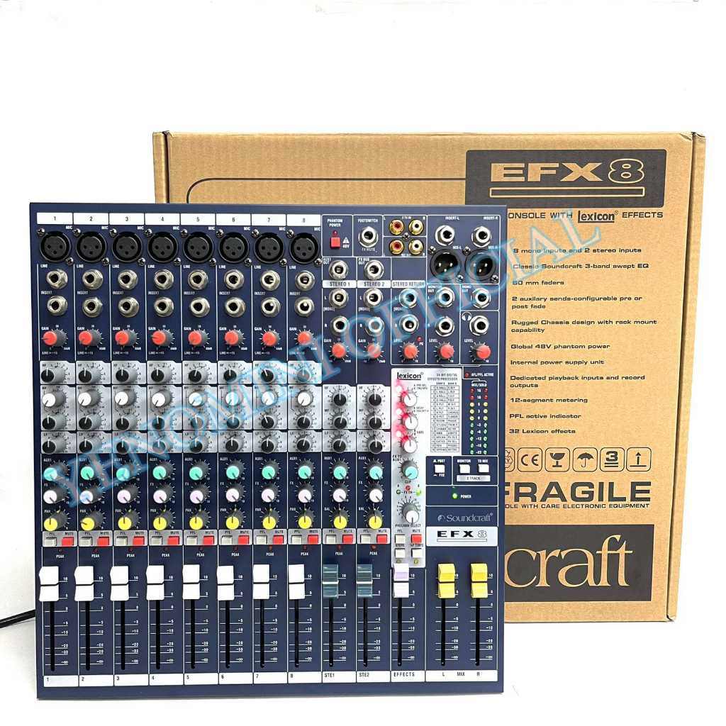 Jual Mixer Audio Soundcraft EFX 8 8Channel Mixer Soundcraft Efx8 Mixing ...
