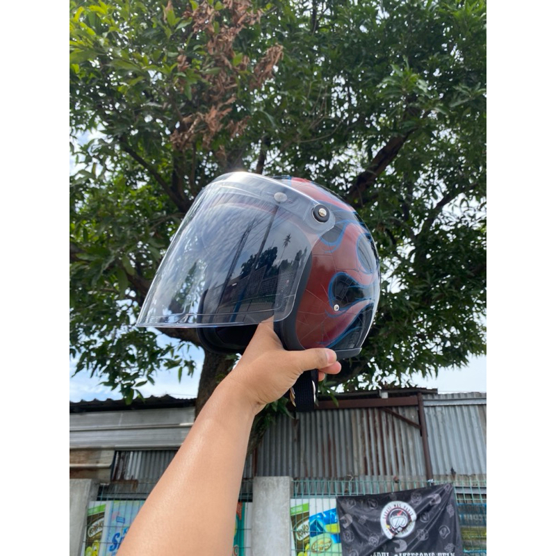 Jual Helm Bogo Custom (Tanpa kaca) | Shopee Indonesia