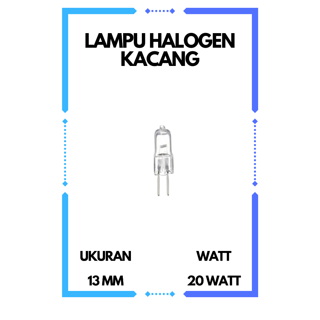 Jual LAMPU HALOGEN KACANG NON LED WARNA PUTIH KUNING 6V/12V 220V MODEL ...