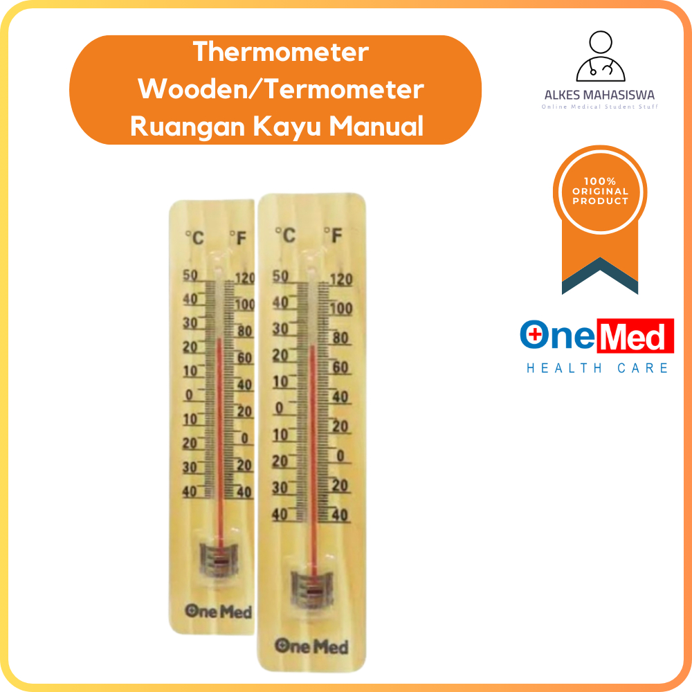 Jual Thermometer Termometer Ruangan Kayu Wooden Onemed | Shopee Indonesia