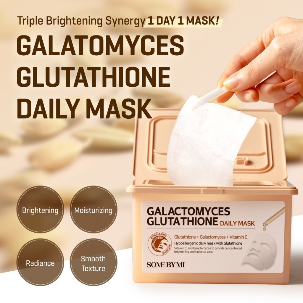 Jual SOMEBYMI Galactomyces Glutathione Daily Mask (30 Sheets) | Shopee ...