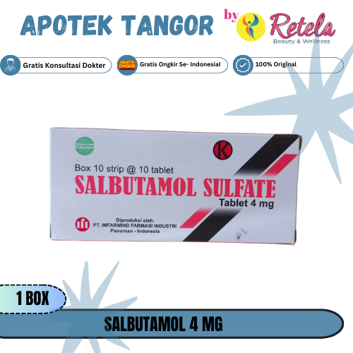 Jual SALBUTAMOL 4MG 1 STRIP 10 TABLET | Shopee Indonesia